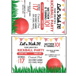 Kickball Party Invitation | Kickball Party | Kickball | Digital ...