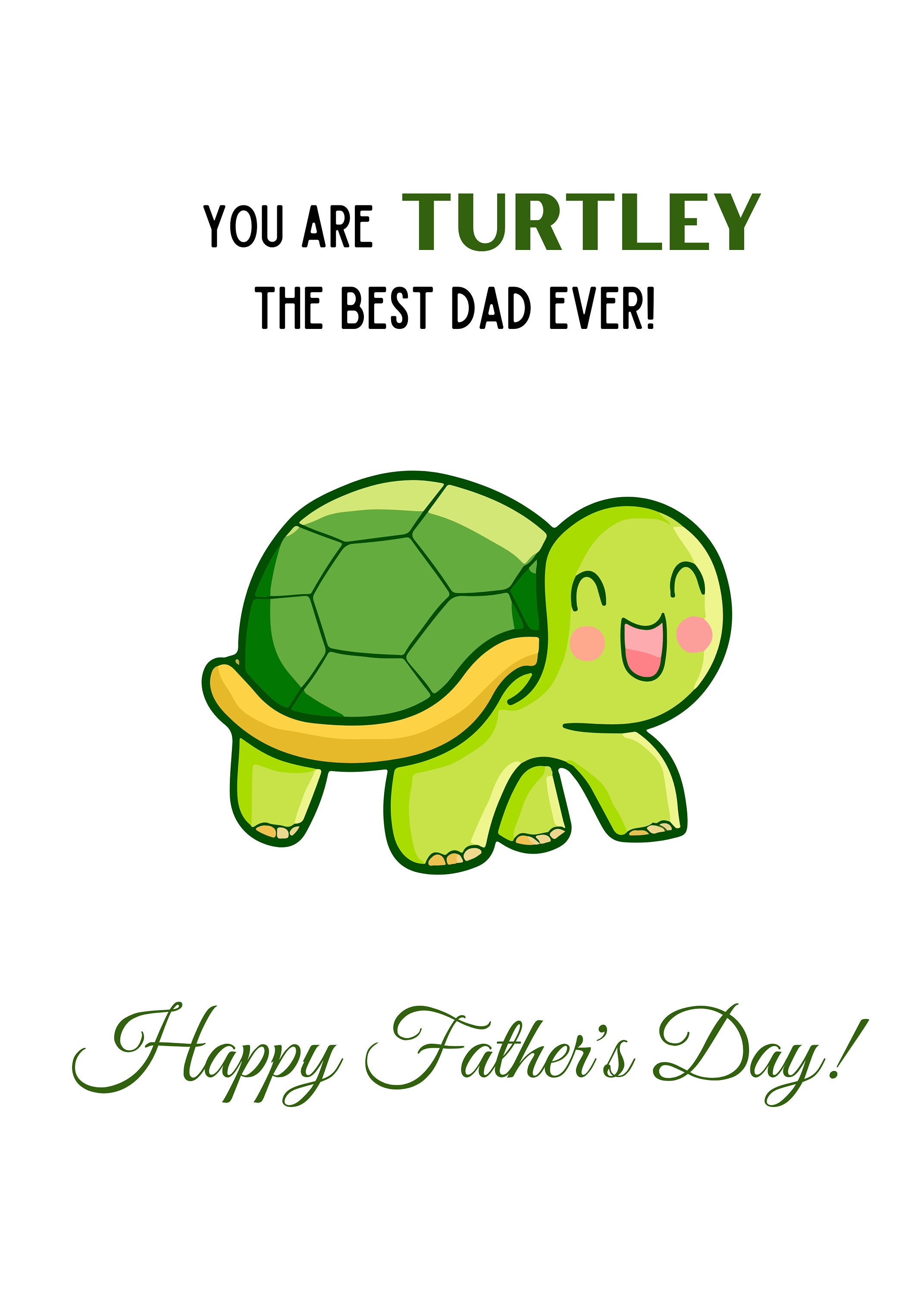 Happy Father's Day Funny Printable Foldable Card Template Fathers Day ...