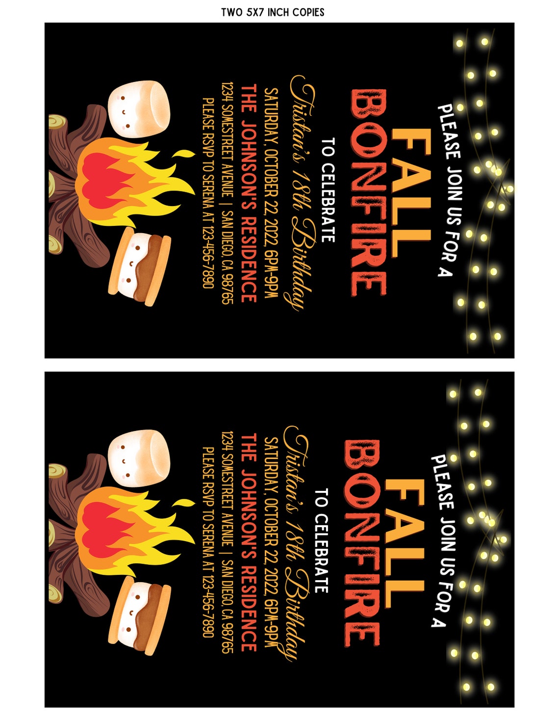 Bonfire Invitation DIGITAL TEMPLATE Bonfire Night Booze and Bonfires ...