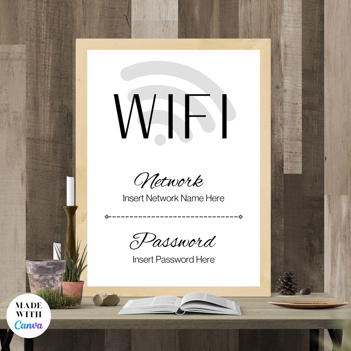 Wi Fi Password Sign Digital Download Wi-fi Password Sign Wi - Etsy