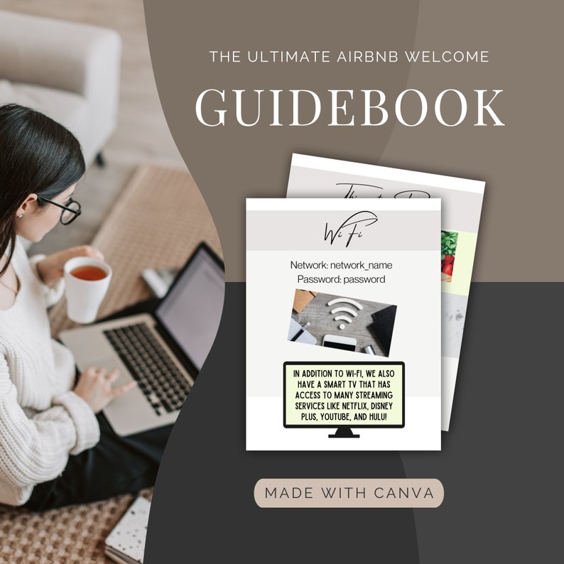 Airbnb Welcome Book Template | DIGITAL DOWNLOAD | Vacation Home Rental ...