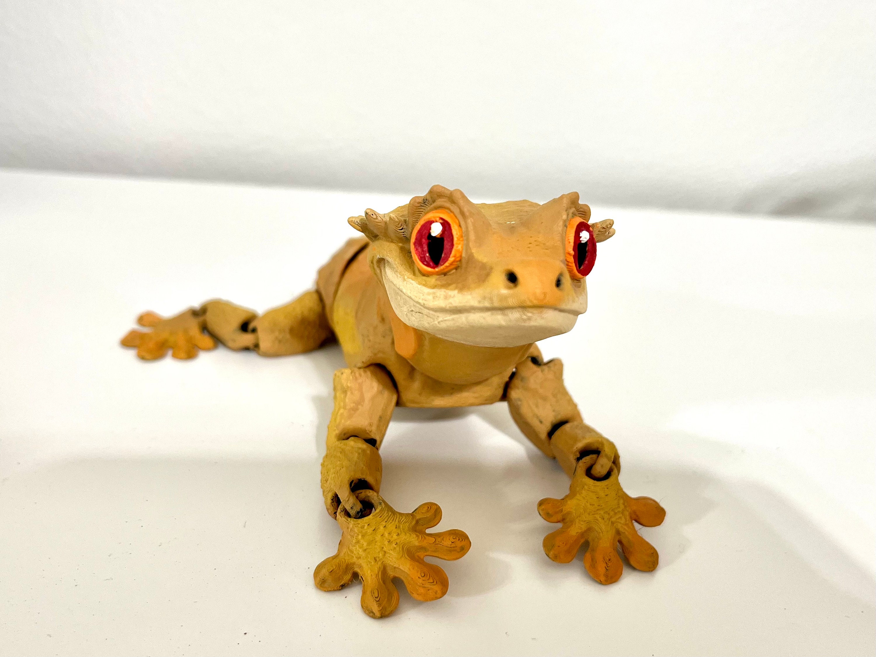 Crested Gecko 3D Printed Articulated Fidget Figure BJD 3D Gecko - Etsy