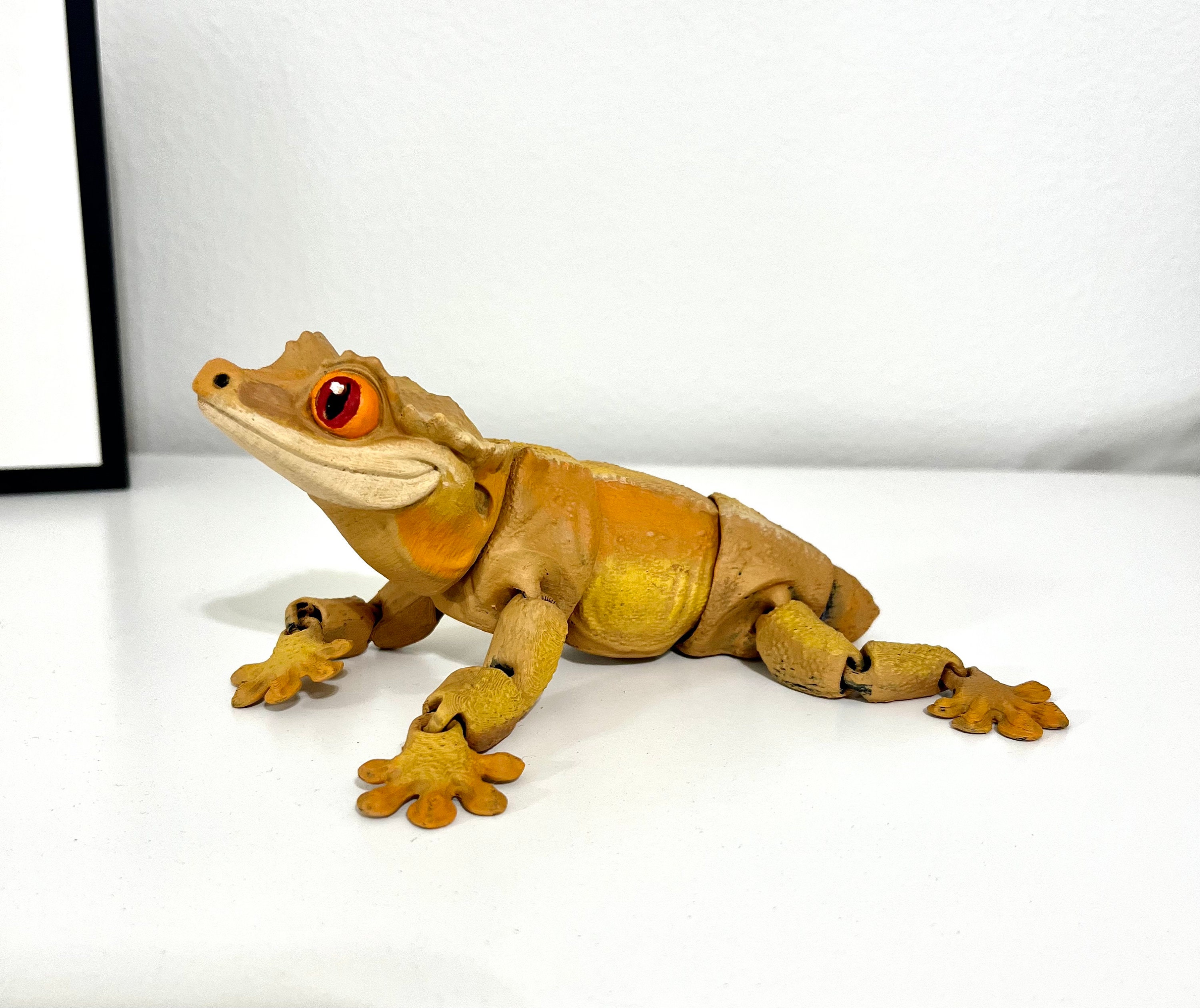 Crested Gecko 3D Printed Articulated Fidget Figure BJD 3D Gecko - Etsy