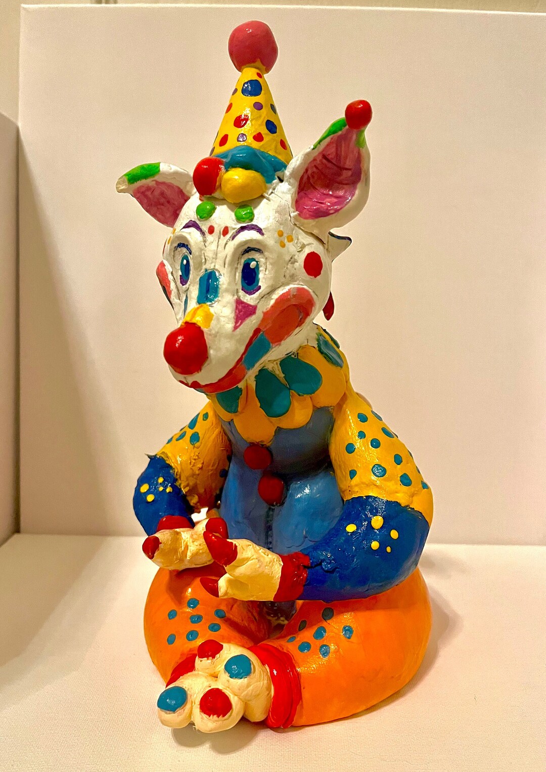 Furry Cryptic Clown Opossum Clay Figure Statue Sculpture Shelf - Etsy