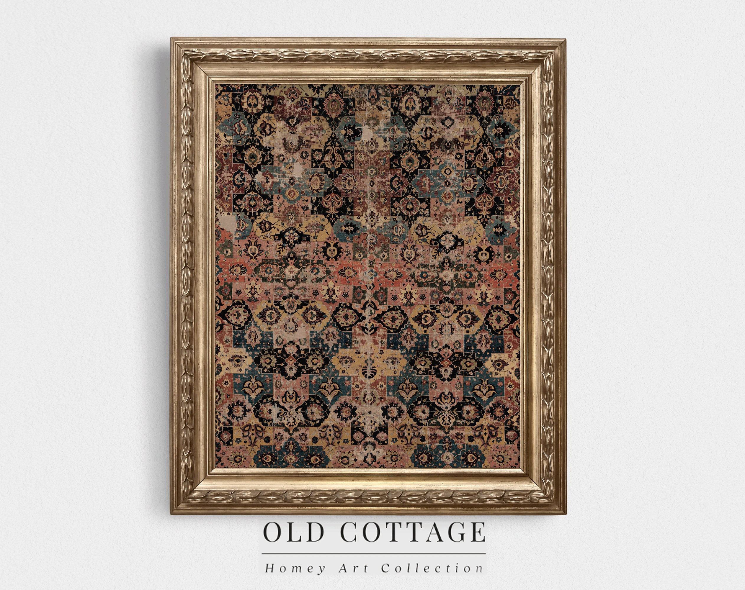 Vintage Tapestry Gallery Wall | Vintage Tapestry Wall Art | Black ...