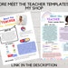 Meet the Teacher Boho Rainbow Canva Editable Template, About Me Teacher ...