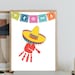 Sombrero Handprint or Footprint Craft, Hispanic Heritage Month Craft ...
