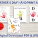 Father's Day Handprint Keepsake, Father's Day Handprint Art, Keepsake ...