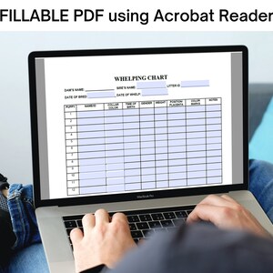 Whelping Chart Editable, Whelping Record, Puppy Whelping, Breeder Forms ...