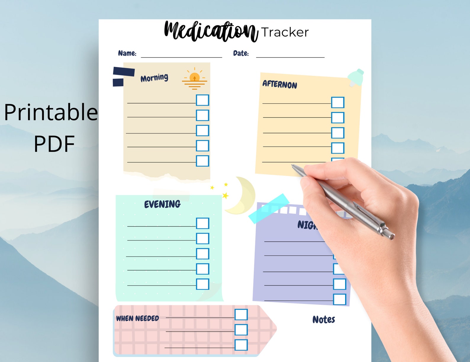 Medication Tracker Medication List and Medication Log, Medication ...