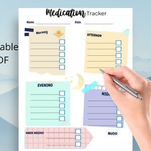 Medication Tracker Medication List and Medication Log, Medication ...