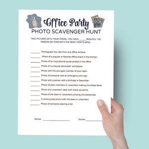 Office Scavenger Hunt Photo Scavenger Hunt for Adults Team - Etsy Canada