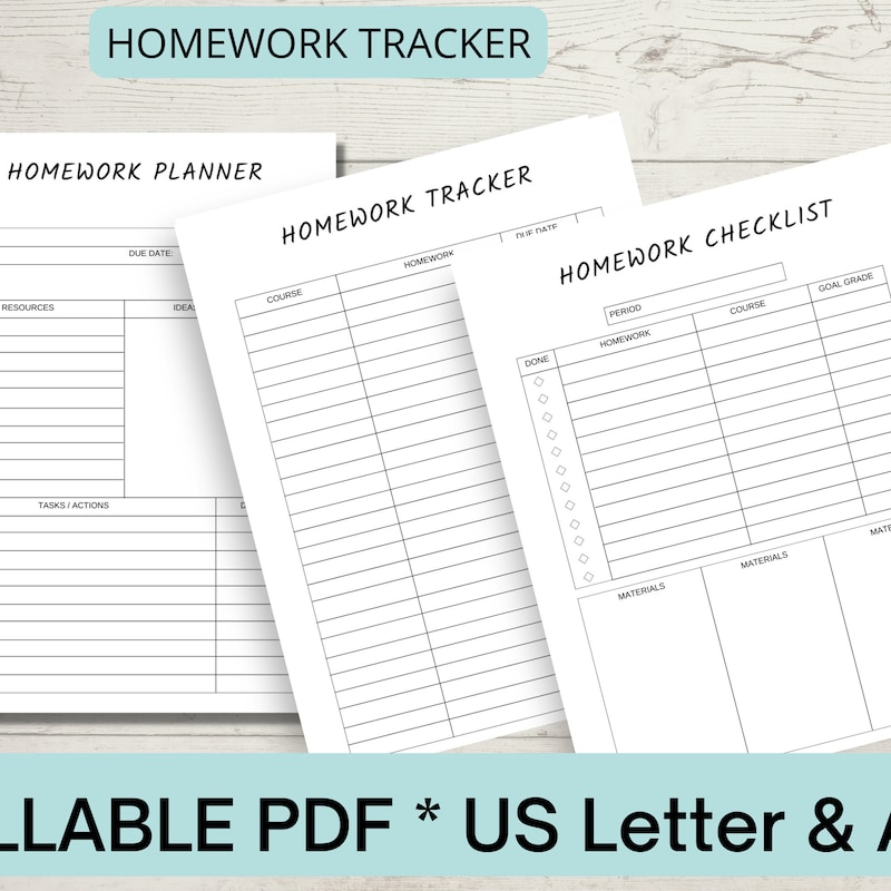 Homework Notebook - Etsy