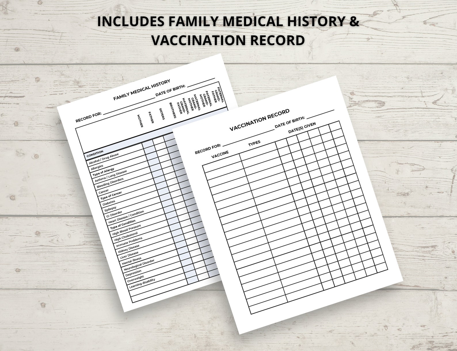 Child Health History Pdf Medical History Form, Kids Medical Records ...