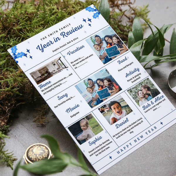 Year in Review Card - Etsy