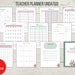 Pink Cactus Teacher Planner Printable, Academic Planner, Teacher Binder ...