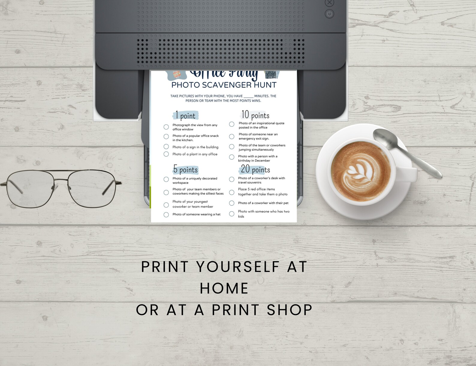 Office Scavenger Hunt, Photo Scavenger Hunt for Adults, Team Building ...