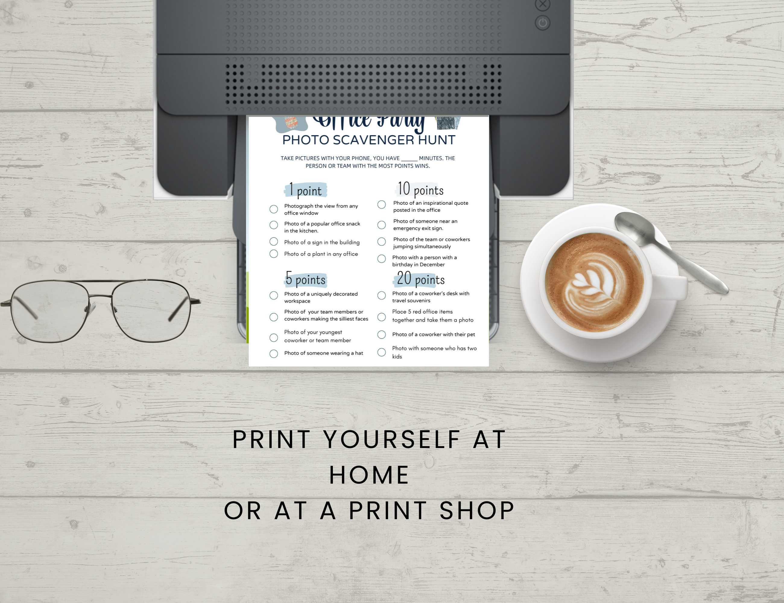 Office Scavenger Hunt, Photo Scavenger Hunt for Adults, Team Building ...