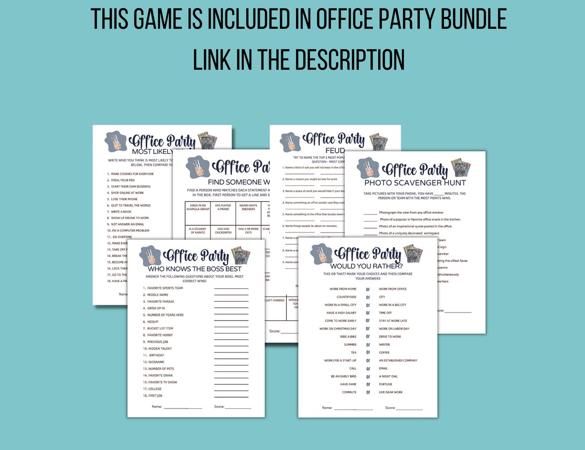 Office Scavenger Hunt, Photo Scavenger Hunt for Adults, Team Building ...