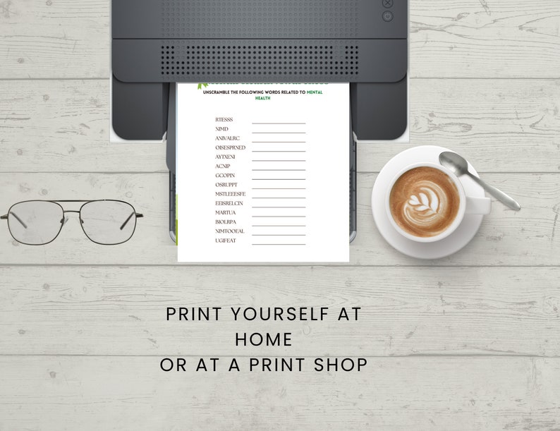 Mental Health Awareness, Mental Health Bundle Activity, Office Mental ...