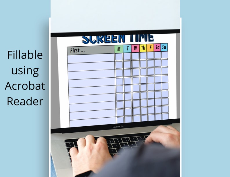 Screen Time Rules Editable Screen Time Chore Chart Fillable - Etsy