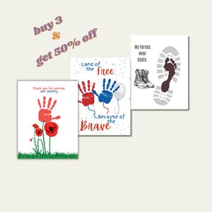 Veterans Day Handprint Art, Thank You Veterans Handprint Craft ...