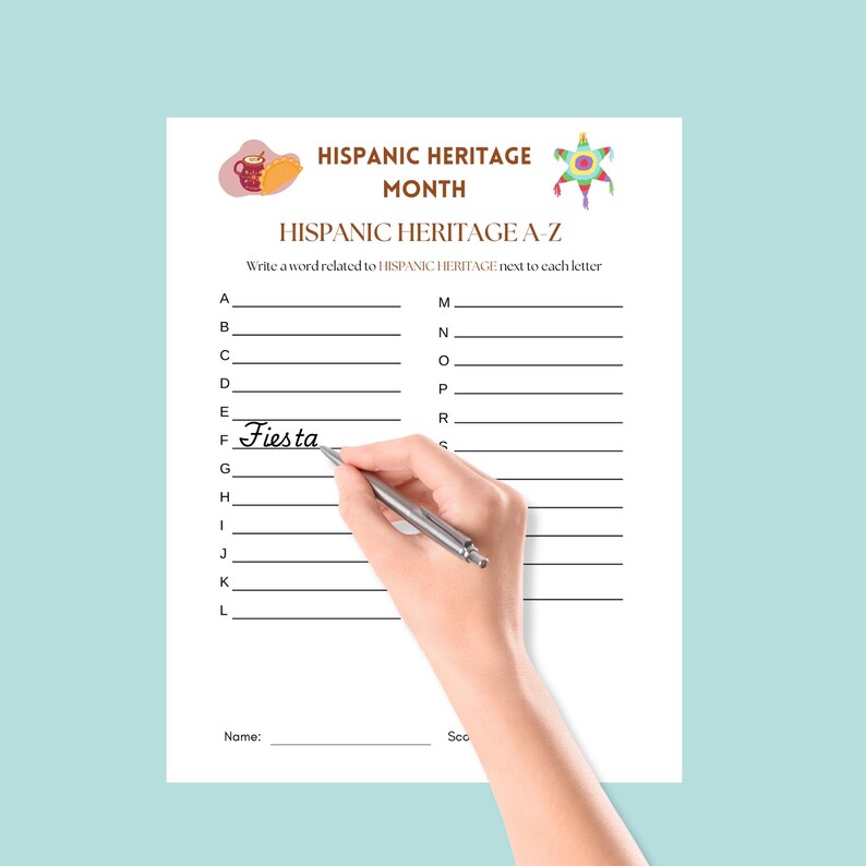 Hispanic Heritage Month Printable Games, Hispanic Heritage Month Bundle ...