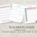 Pink Cactus Teacher Planner Printable - Etsy