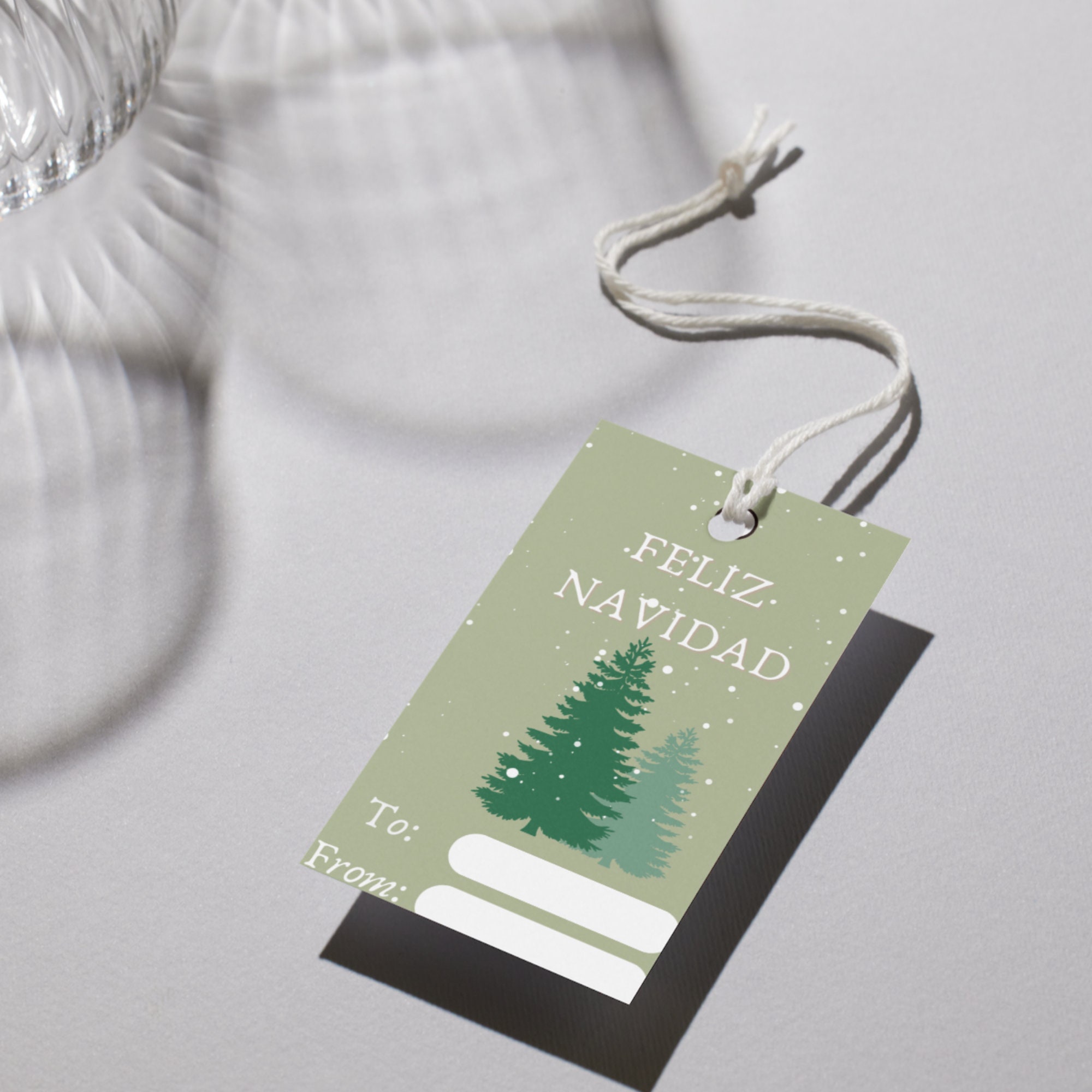 Printable Gift Tags Feliz Navidad, Merry Christmas Printable Gift Tags ...