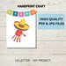 Sombrero Handprint or Footprint Craft, Hispanic Heritage Month Craft ...