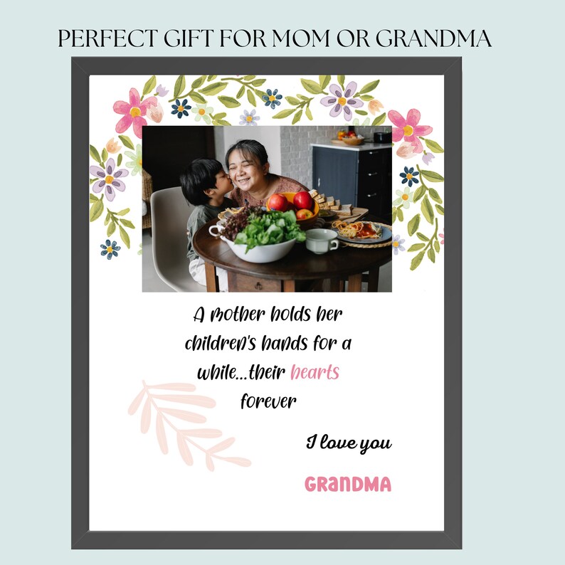 Mothers Day Poem Printable With Photo, Canva Editable, English and ...