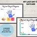 My First Day of Daycare Handprint Art Printable, Back to School ...
