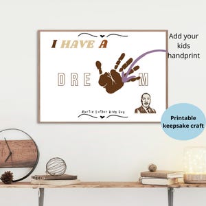 MLK Handprint, MLK Kids Craft, Martin Luther King Day Printable ...