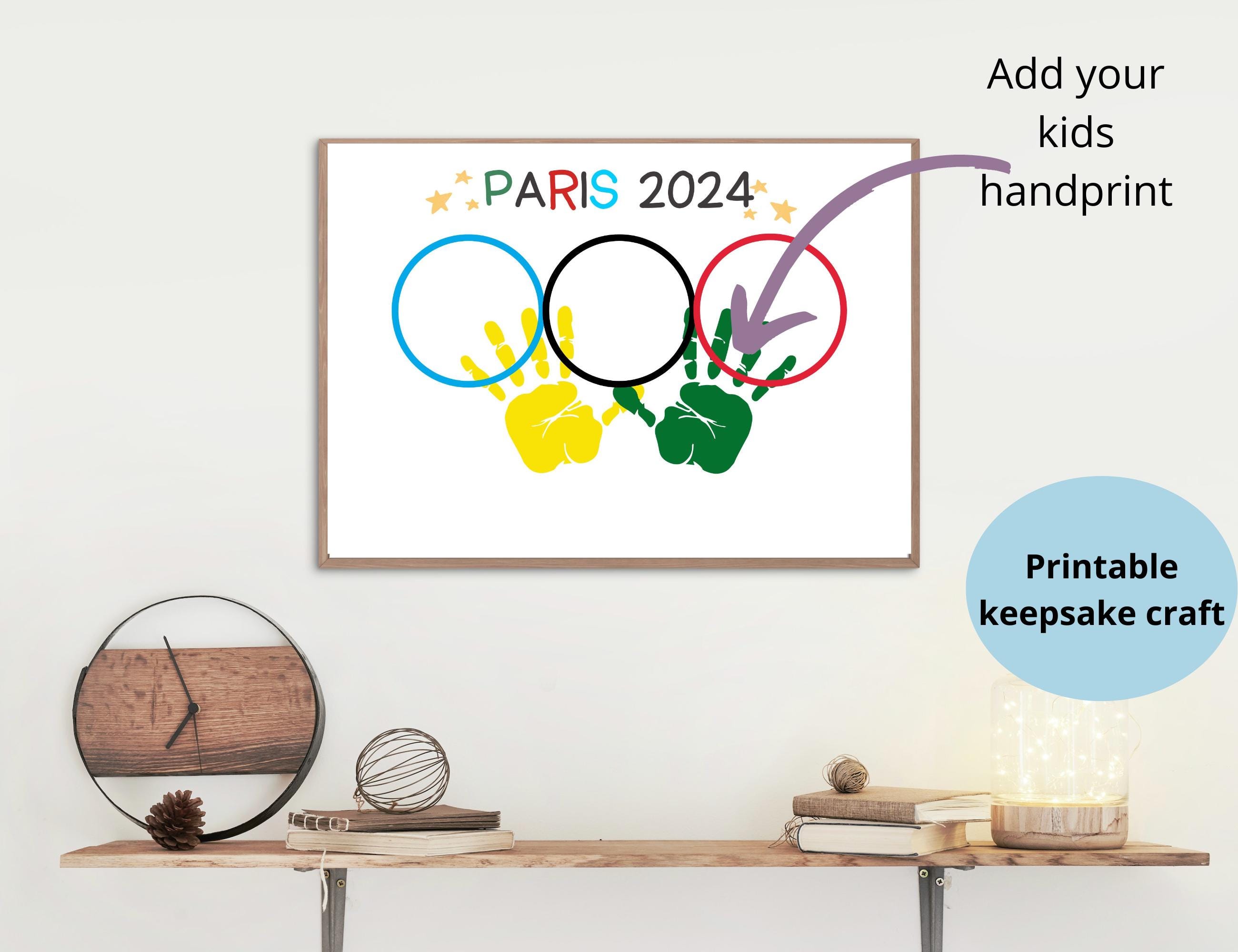 Summer Games 2024 Handprint Craft Printable Keepsake, Paris 2024 ...
