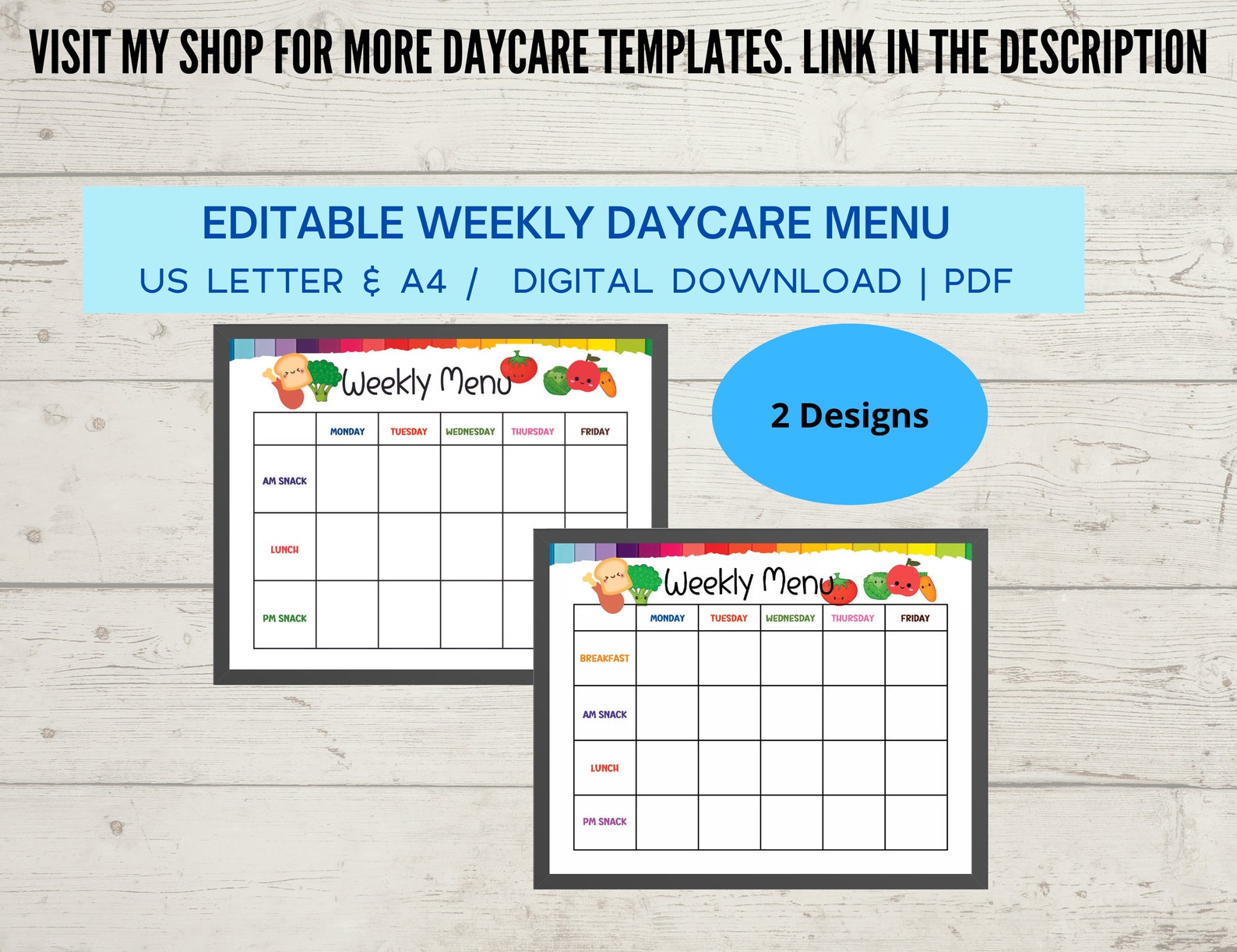Daycare Monthly Attendance Sheet, Attendance Tracker Editable for ...