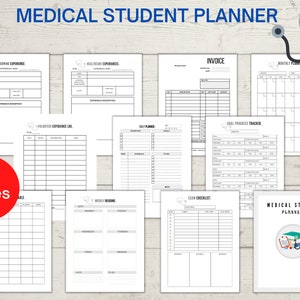 Medical Student Planner Medical School Fillable Planner - Etsy