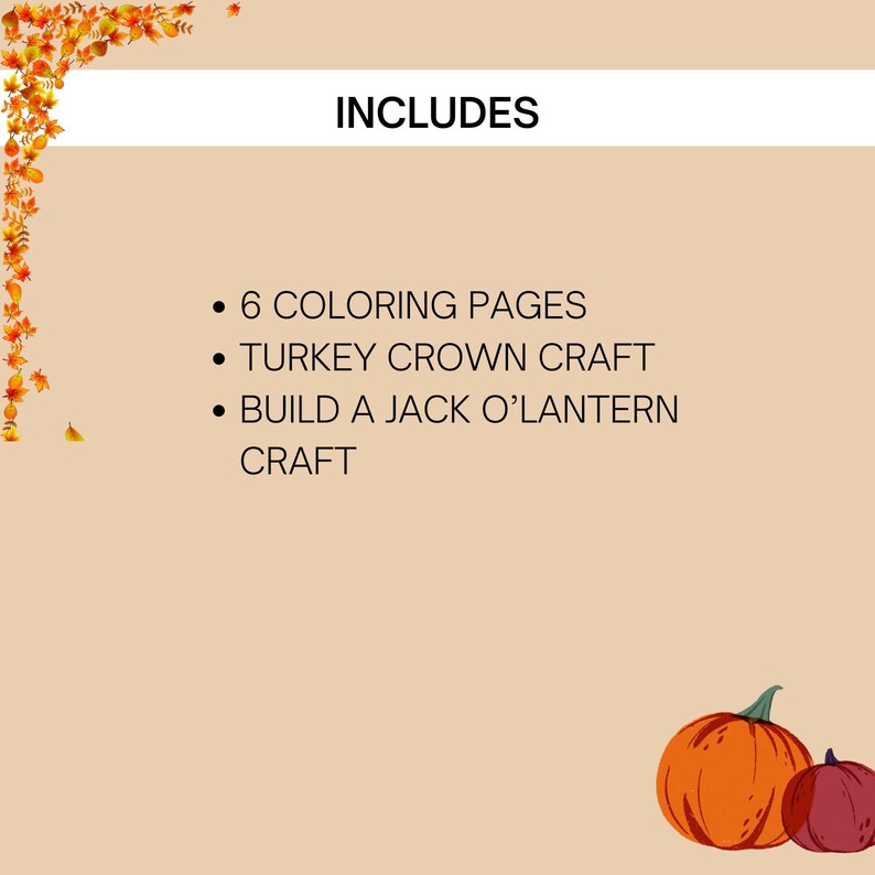 Fall Coloring Pages and Crafts for Kids, Autumn Coloring Pages ...