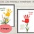 Mothers Day Handprint Art, Gift for Abuela in Spanish, Flowers Bouquet ...