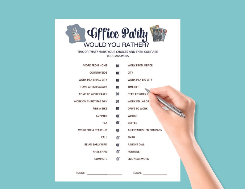 Office Party Game Bundle, Team Building Games, Work Party Game ...