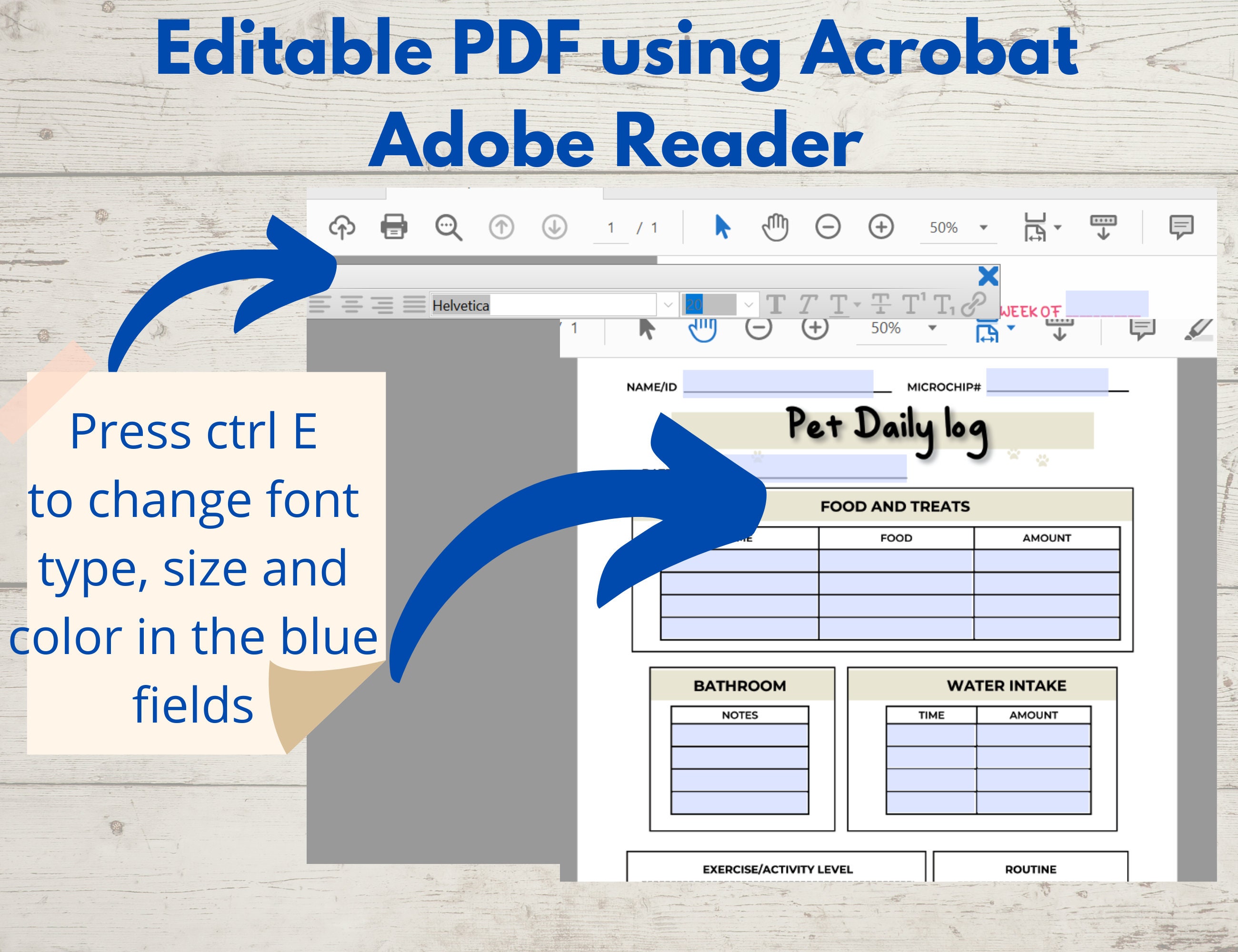 Pet Daily Log for New Puppy, Dog or Cat, Dog Daily Tracker Printable ...