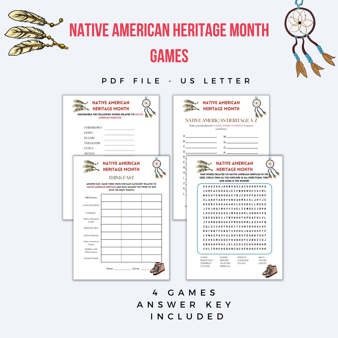 Native American Heritage Month Activities, Native American Heritage ...