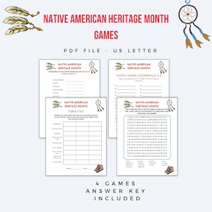 Native American Heritage Month Activities, Native American Heritage ...