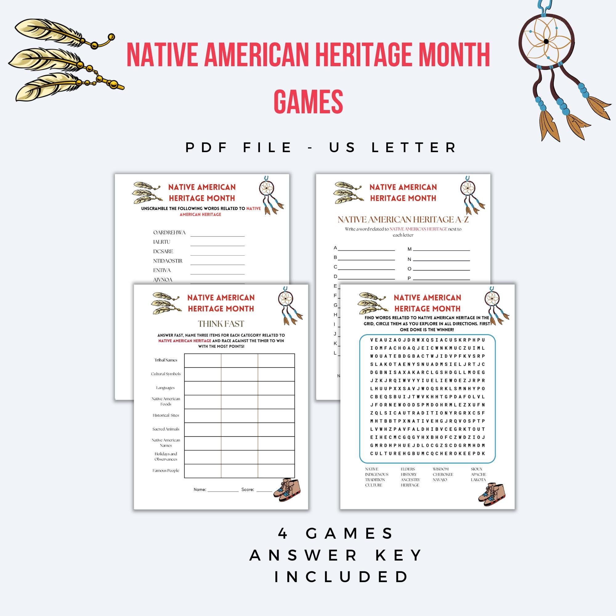 Native American Heritage Month Activities, Native American Heritage ...