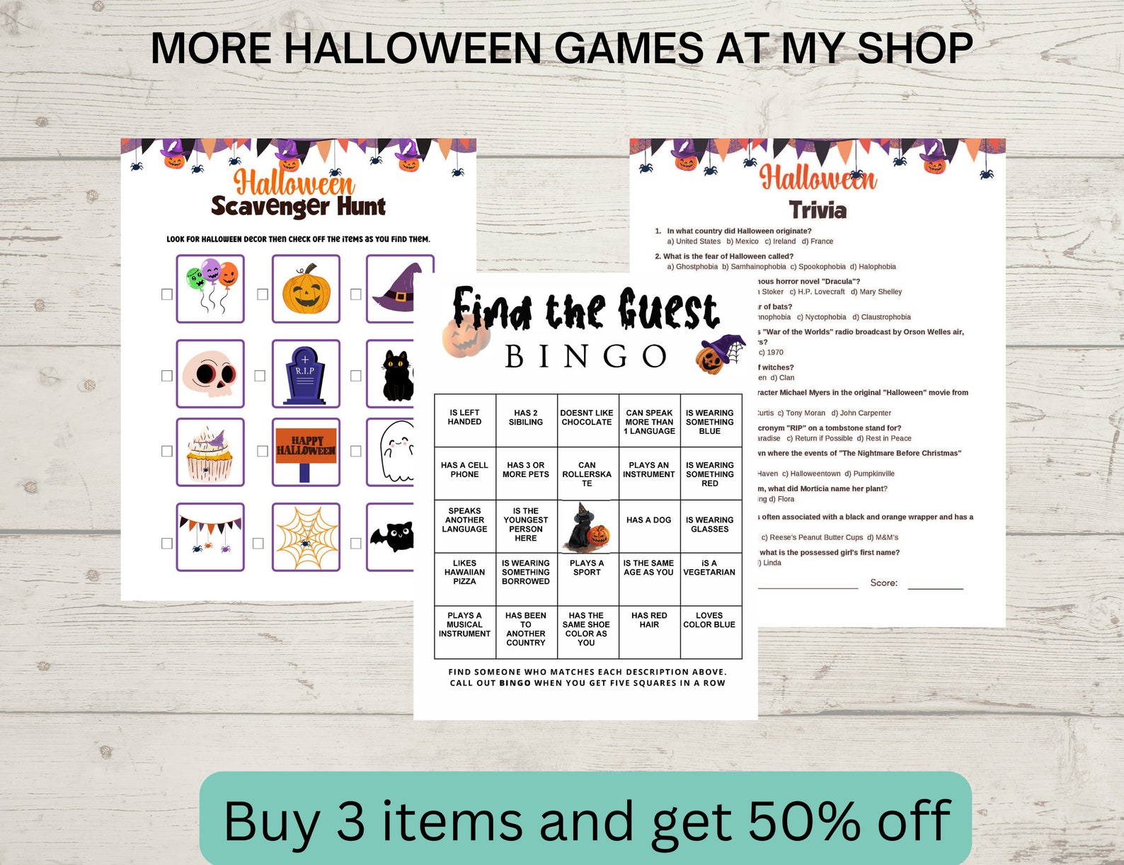 Halloween Scavenger Hunt Adults, Teens, Halloween Scavenger Hunt ...