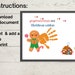 Christmas Cute Gingerbread Boy Handprint Craft Printable Keepsake ...