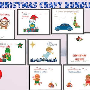 Christmas Cute Handprint Craft Bundle, Printable Keepsake, Christmas ...