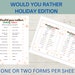 Winter Would You Rather, Holiday Edition, Printable Game - Etsy