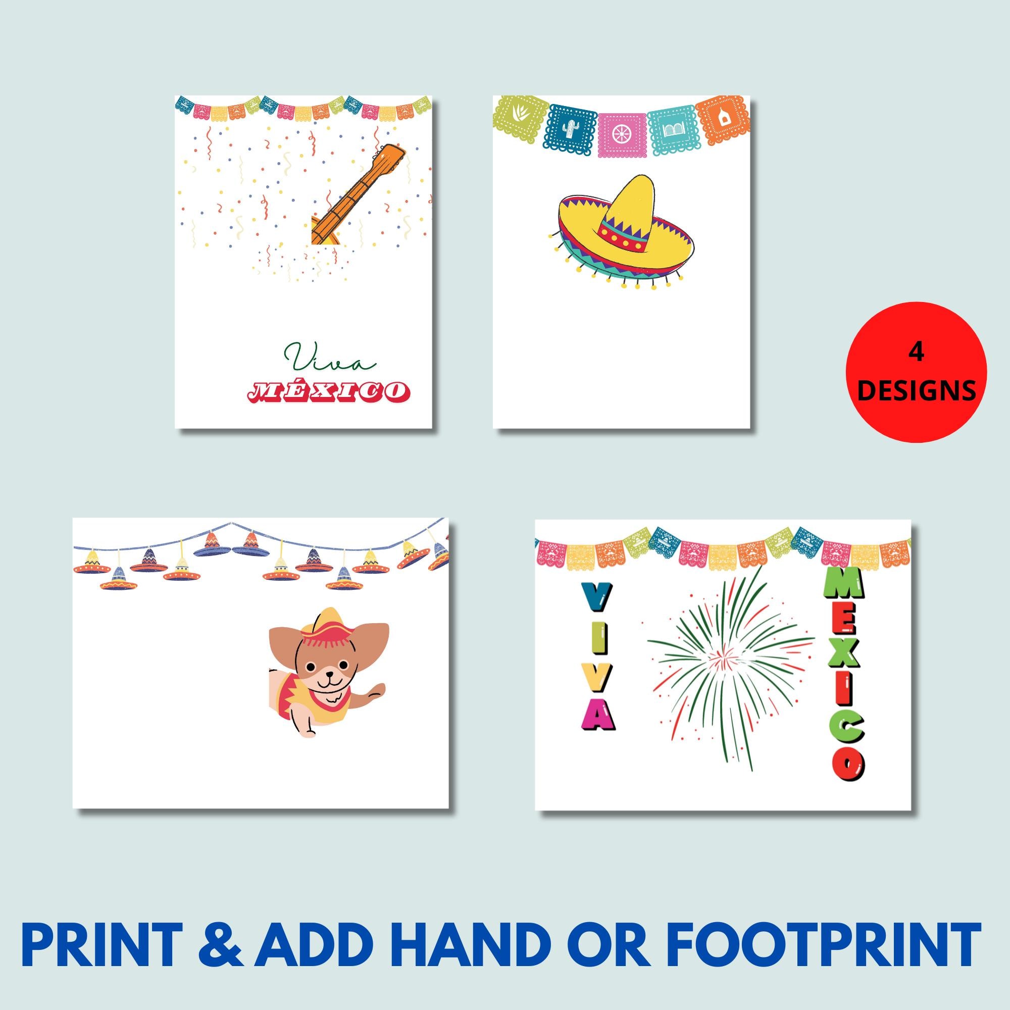 Sombrero Handprint or Footprint Craft Bundle, Hispanic Heritage Month ...
