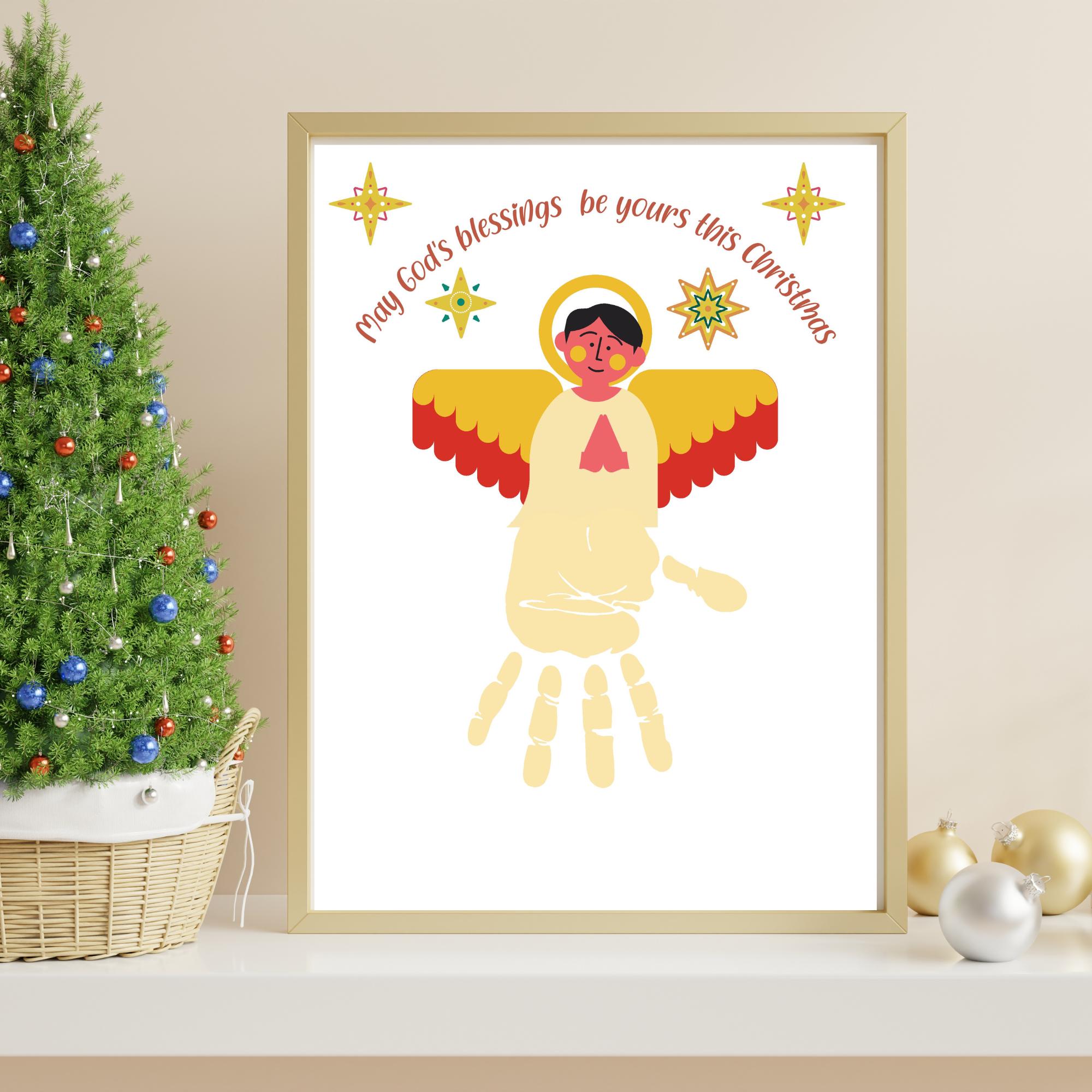 Nativity Craft for Kids Printable Keepsake, Nativity Handprint ...