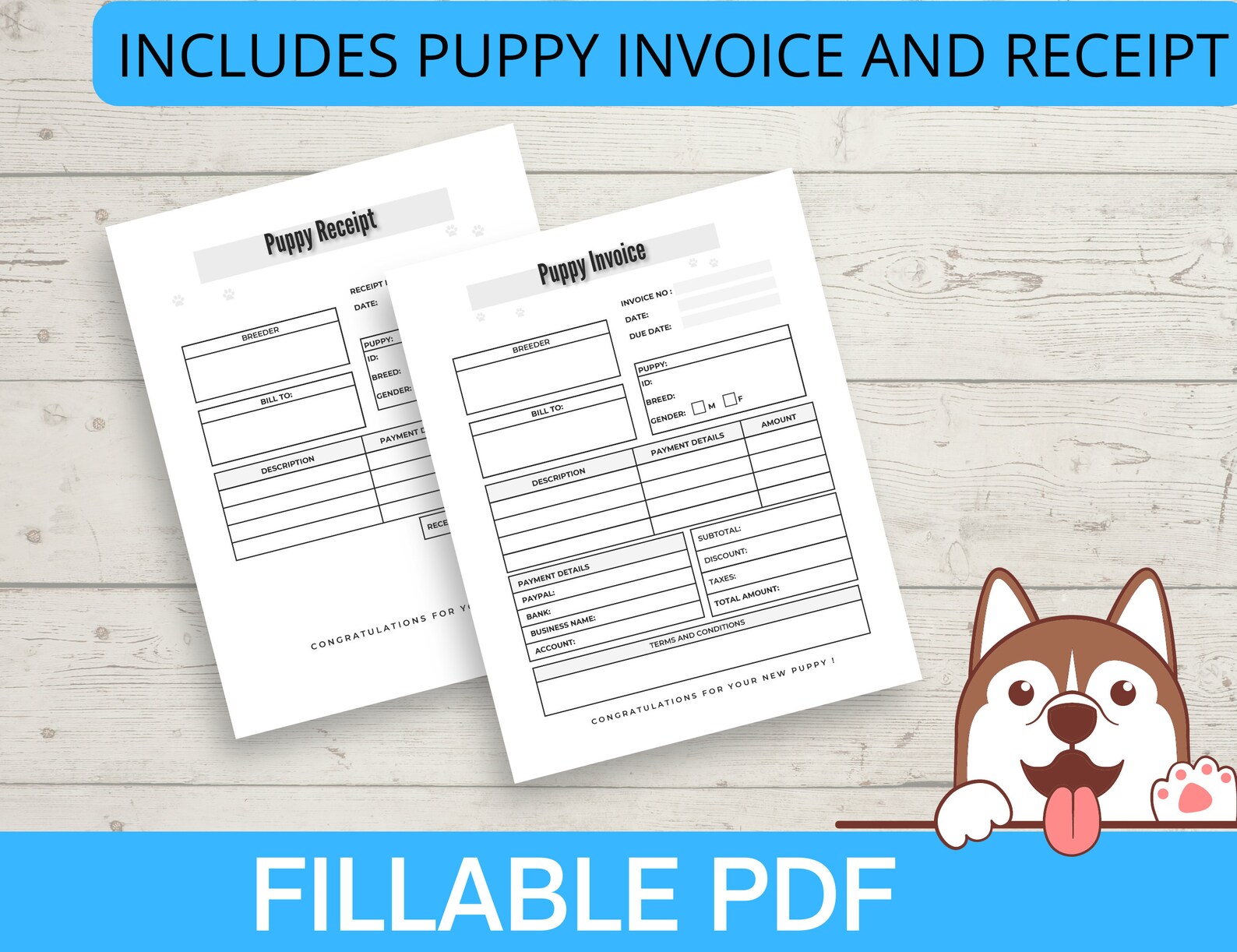 Breeder Forms Bundle, Whelping Records and Puppy Pack Included, Instant ...